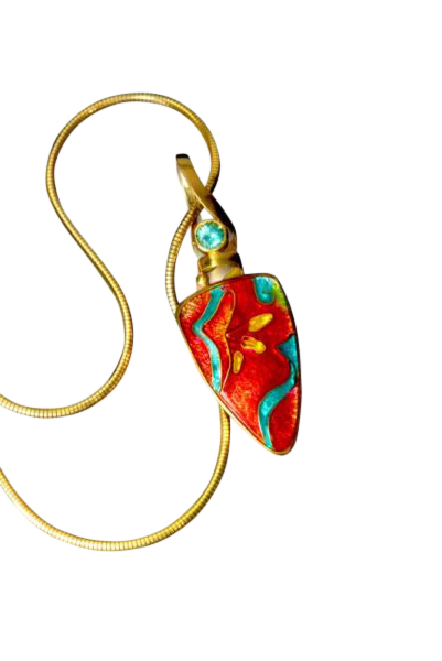 Handmade Gold Enamel Jewelry & Cloisonné Art Jewelry